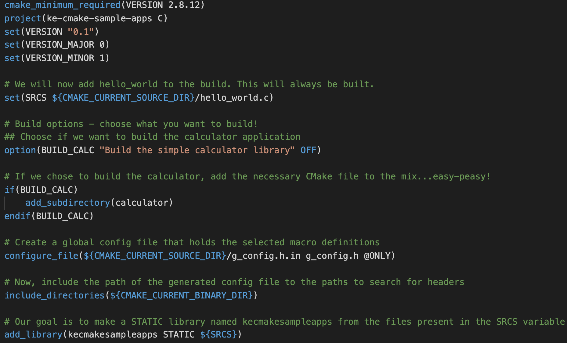 toplevelcmake – Kickstart Embedded